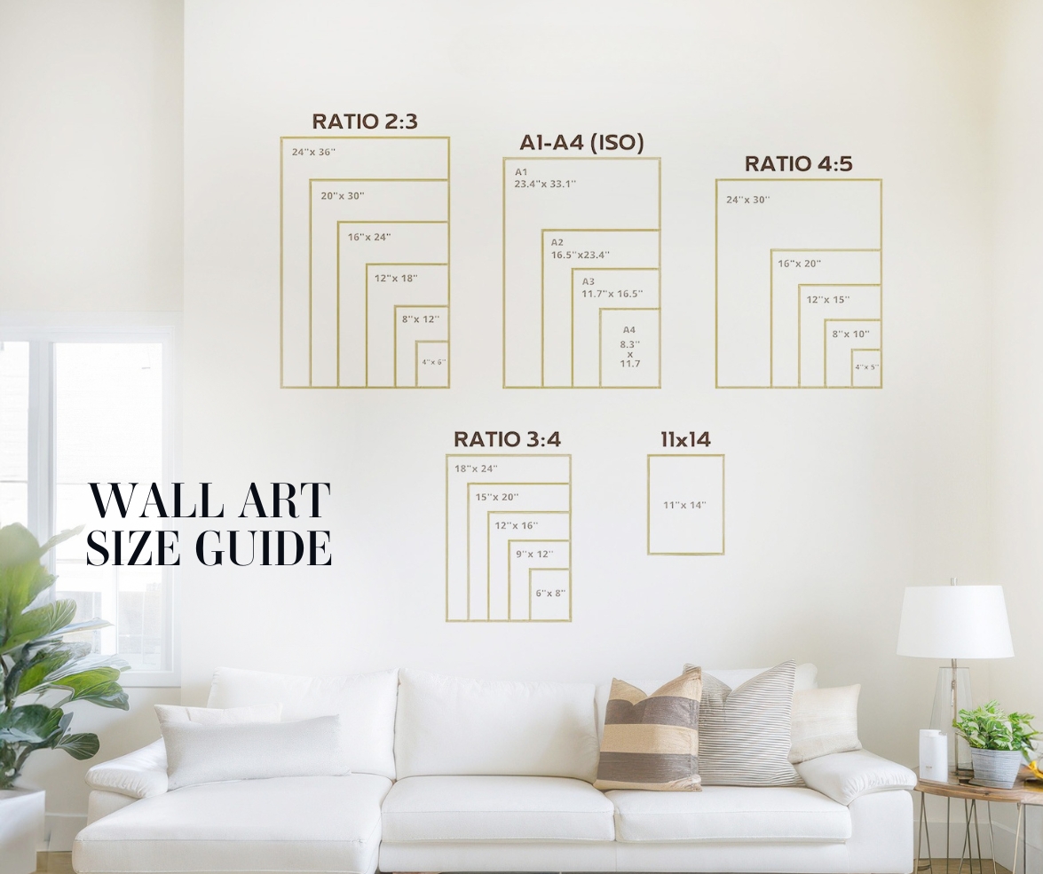 Wall Art Size Guide - Faith Founded